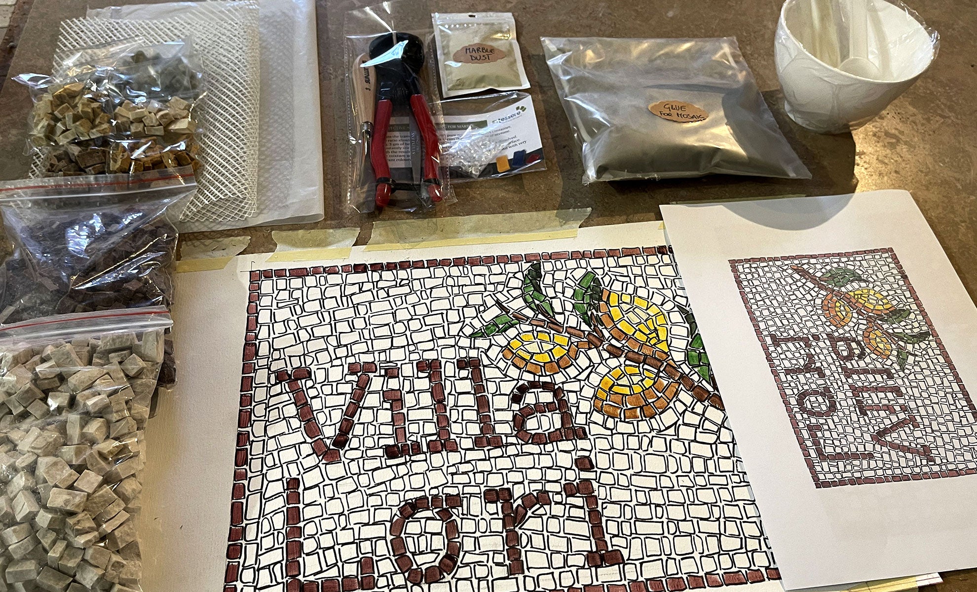 Byzantine Mosaic: Classic DIY mosaic kit – SCUOLA DI MOSAICO