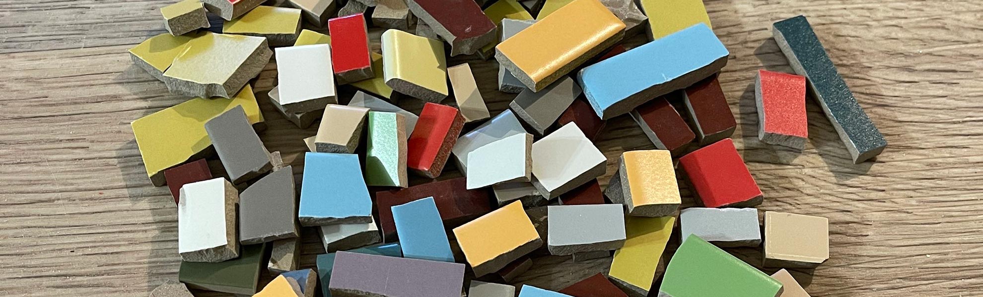 Ceramic tiles for mosaic art various colors and sizes – SCUOLA DI MOSAICO