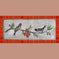 Rectangular bird table top with red frame – SCUOLA DI MOSAICO